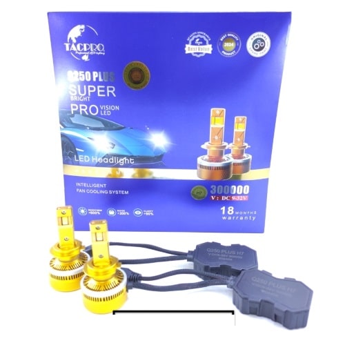 هدلایت نور بالا دنا و دنا پلاس مدل Q250 plus تک پرو Tacpro پایه H1 | ژینو شاپ! | لذت یک خودرو لوکس