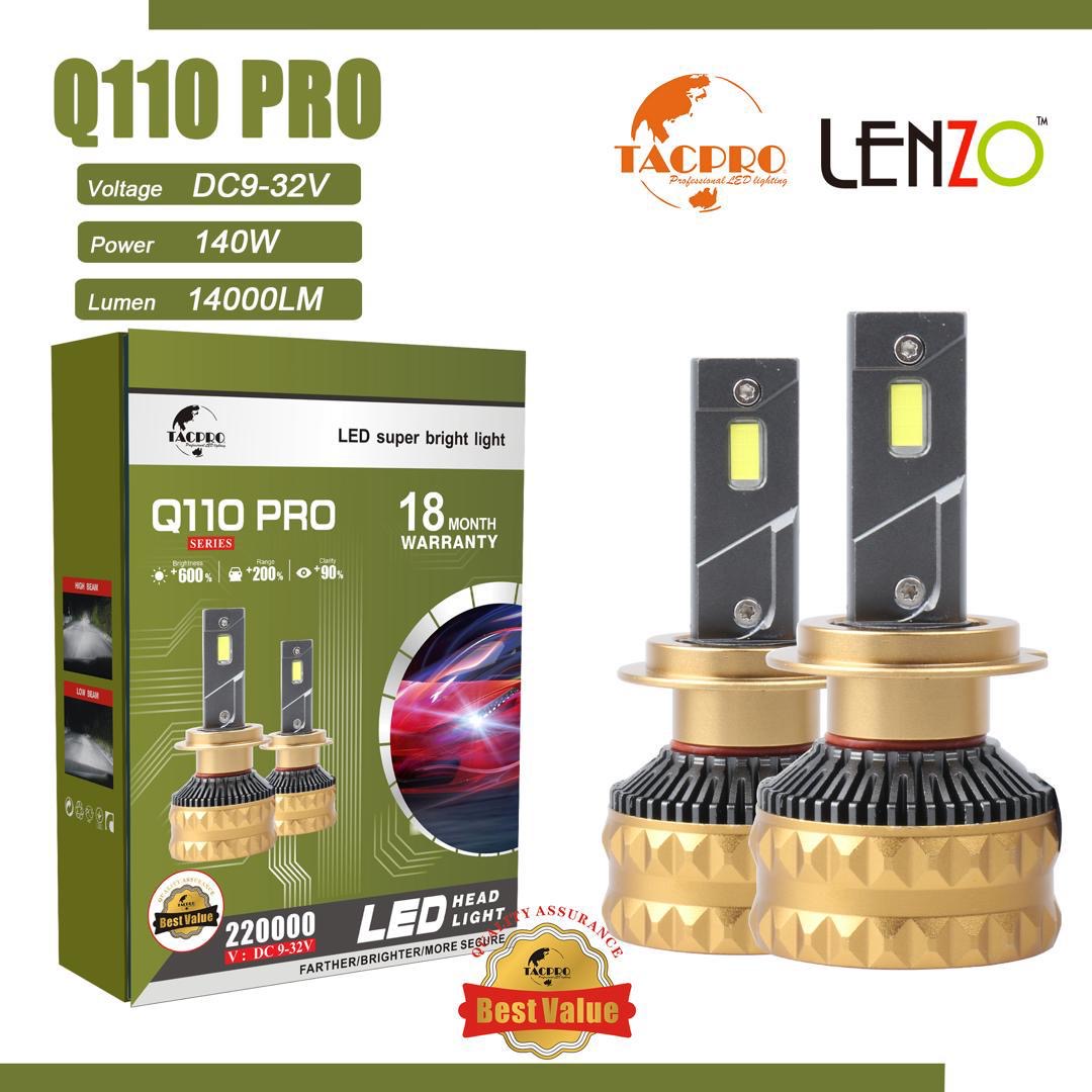 هدلایت ال 90 مدل 95وات Q110Pro-H4 تک پرو Tacpro | ژینو شاپ! | لذت یک خودرو لوکس